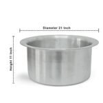 GONATURS Heavy Biryani Pot With Lid | Aluminium Biryani Handi ...